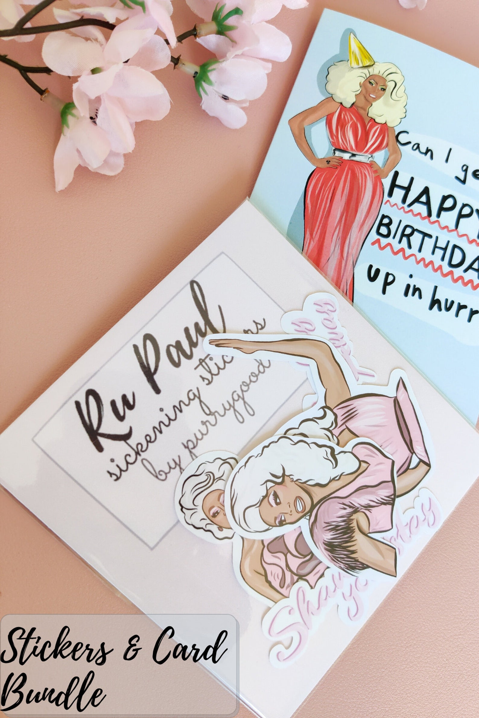 Ru Paul Birthday Card Greeting Card and Postcard Drag Race Drag Queen ...