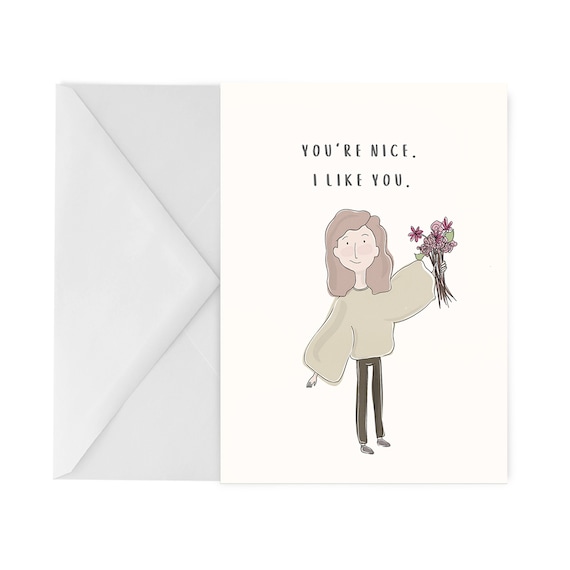 You're Nice. I Like You Greeting Card Appreciation | Etsy