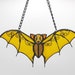 Stained Glass Bat, Stained Glass Window Hanging Bats, Flock of Bats ...