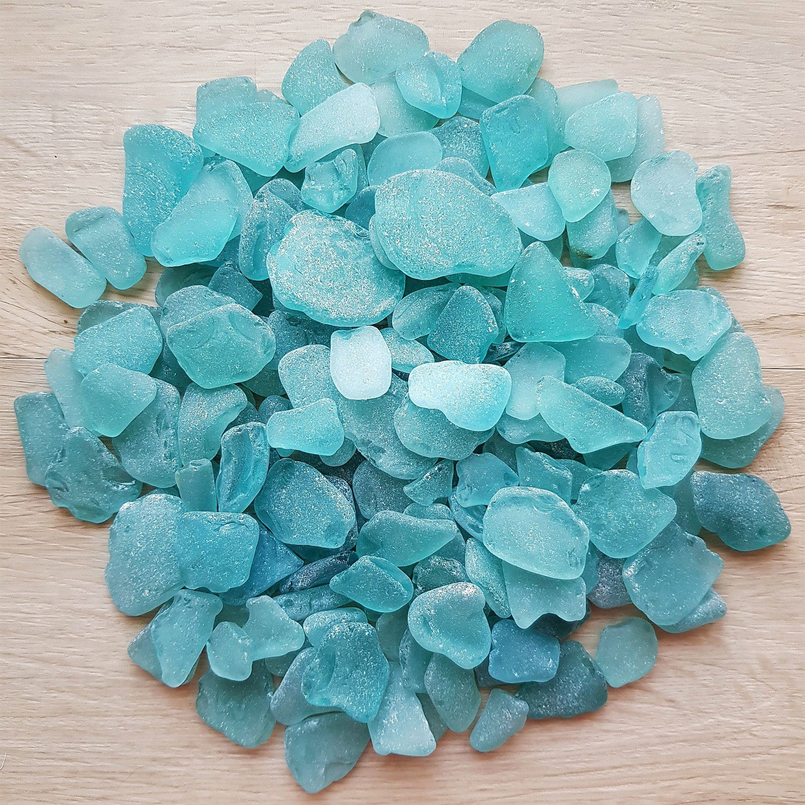 Sea Glass Bulk Aqua and Teal Blue Sea Glass Mixed Size - Etsy