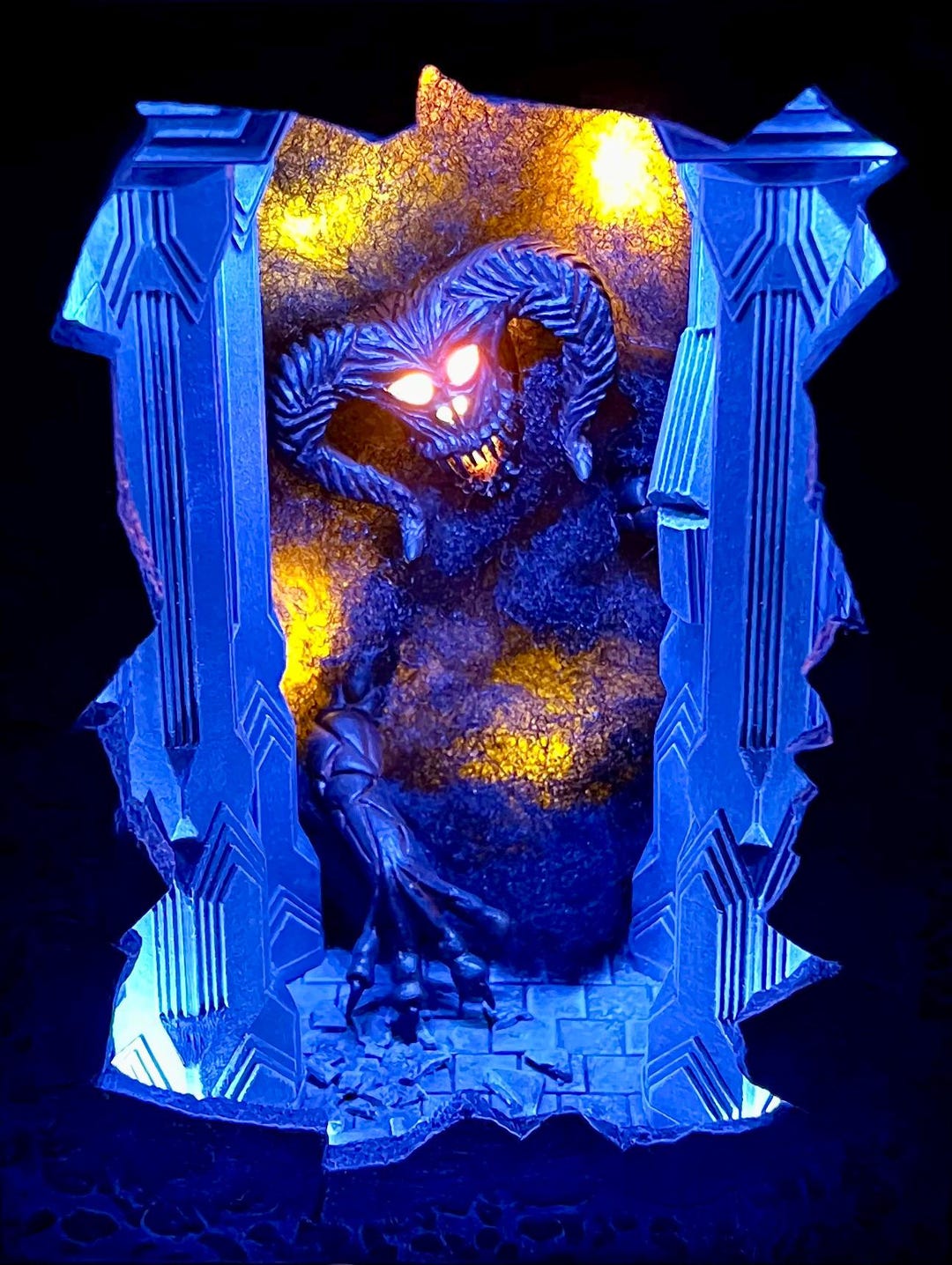 Fire and Shadow: the Dreaded Bane Book Nook Handcrafted Miniature ...