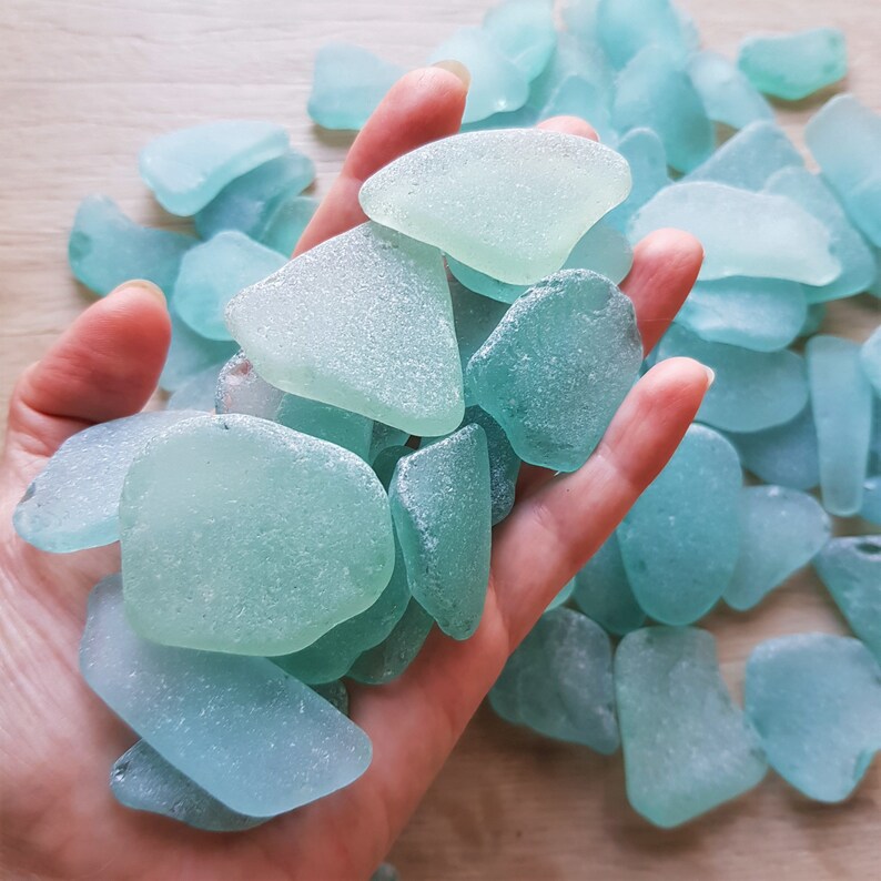 Natural Sea Glass Large Sea Foam Sea Glass Real Frosty Ocean Glass - Etsy