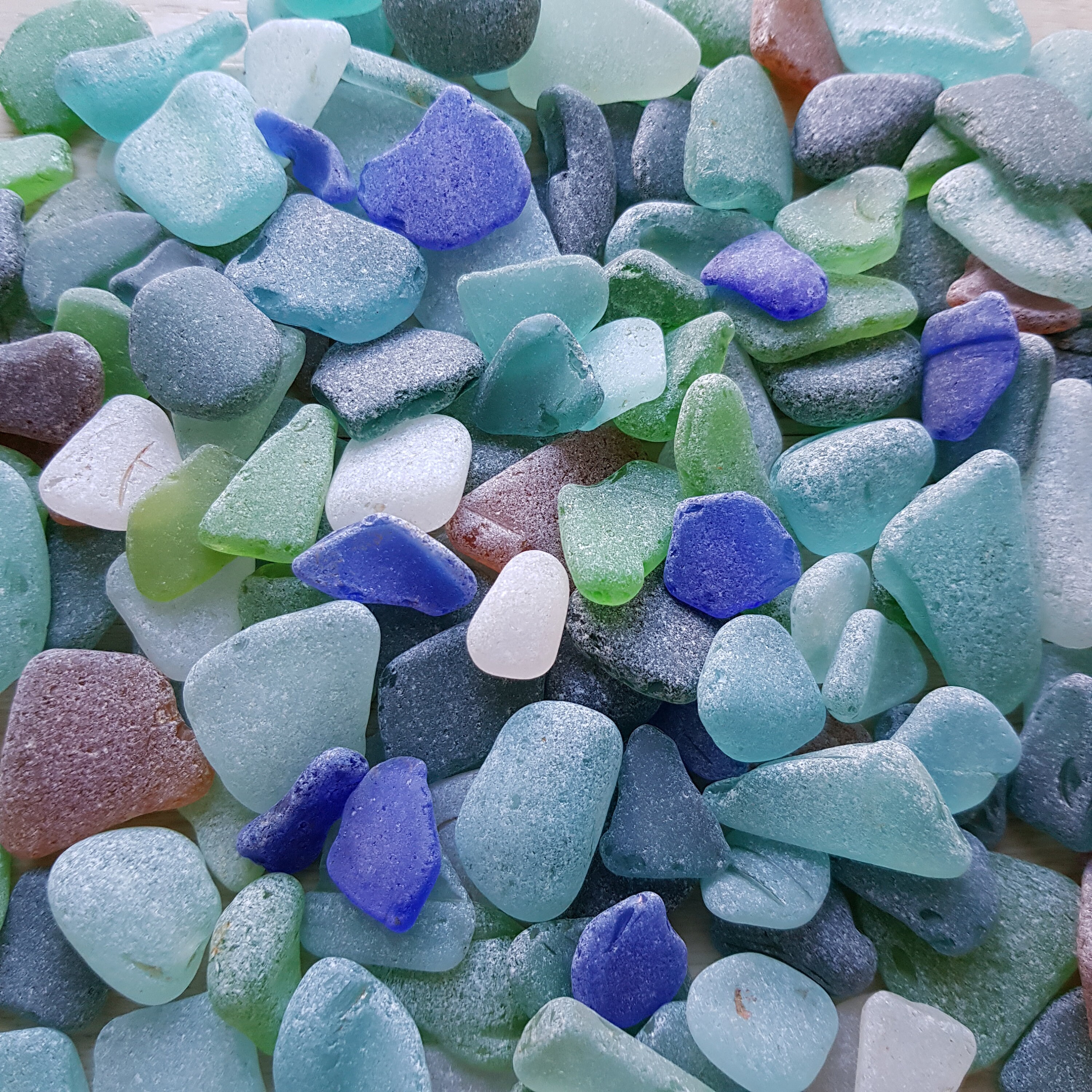 Bulk Sea Glass Authentic Multicolored Seaglass Pieces Mixed Size Beach ...