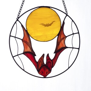 Stained Glass Bat, Stained Glass Window Hanging Bats, Flock of Bats Bat ...