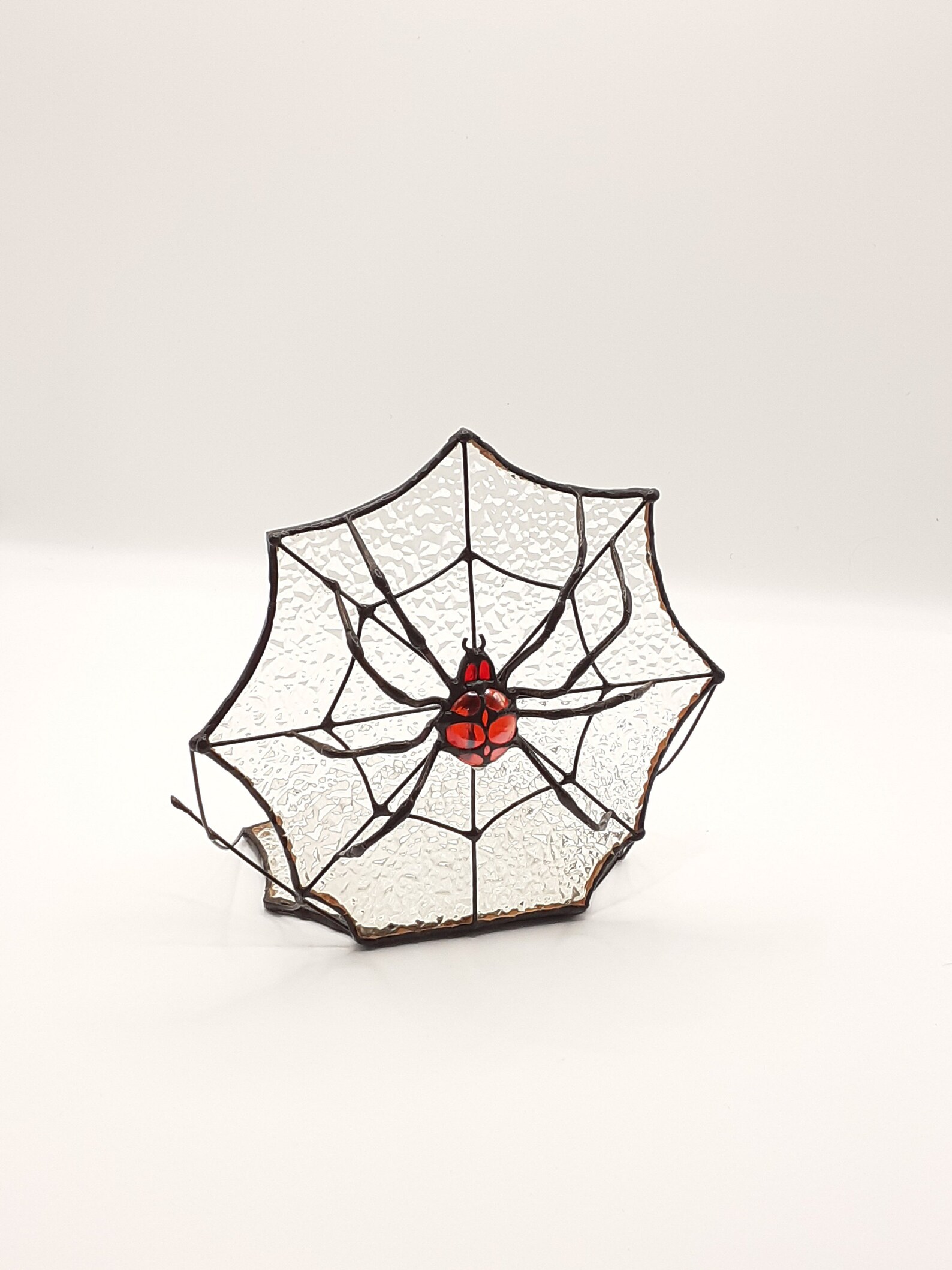 Gothic Stained Glass Spider Web Jumping Spider Tealight - Etsy