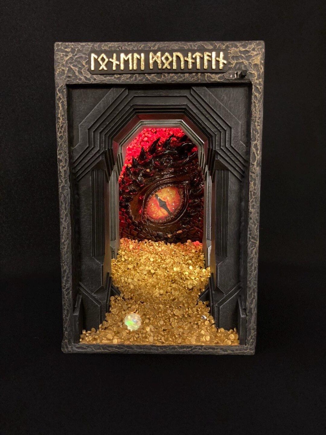 Dragons Lair Book Nook Handcrafted Miniature Inspired by Epic Fantasy ...