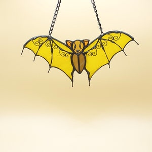 Stained Glass Bat, Stained Glass Window Hanging Bats, Flock of Bats ...