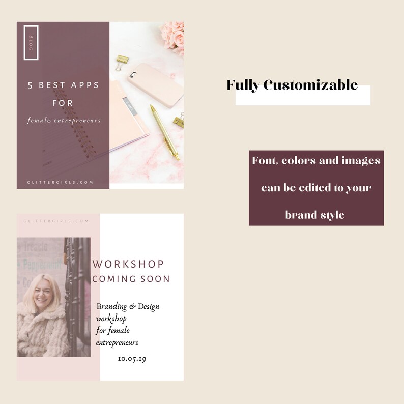 Instagram Post Templates Canva Instagram Templates Insta - Etsy UK