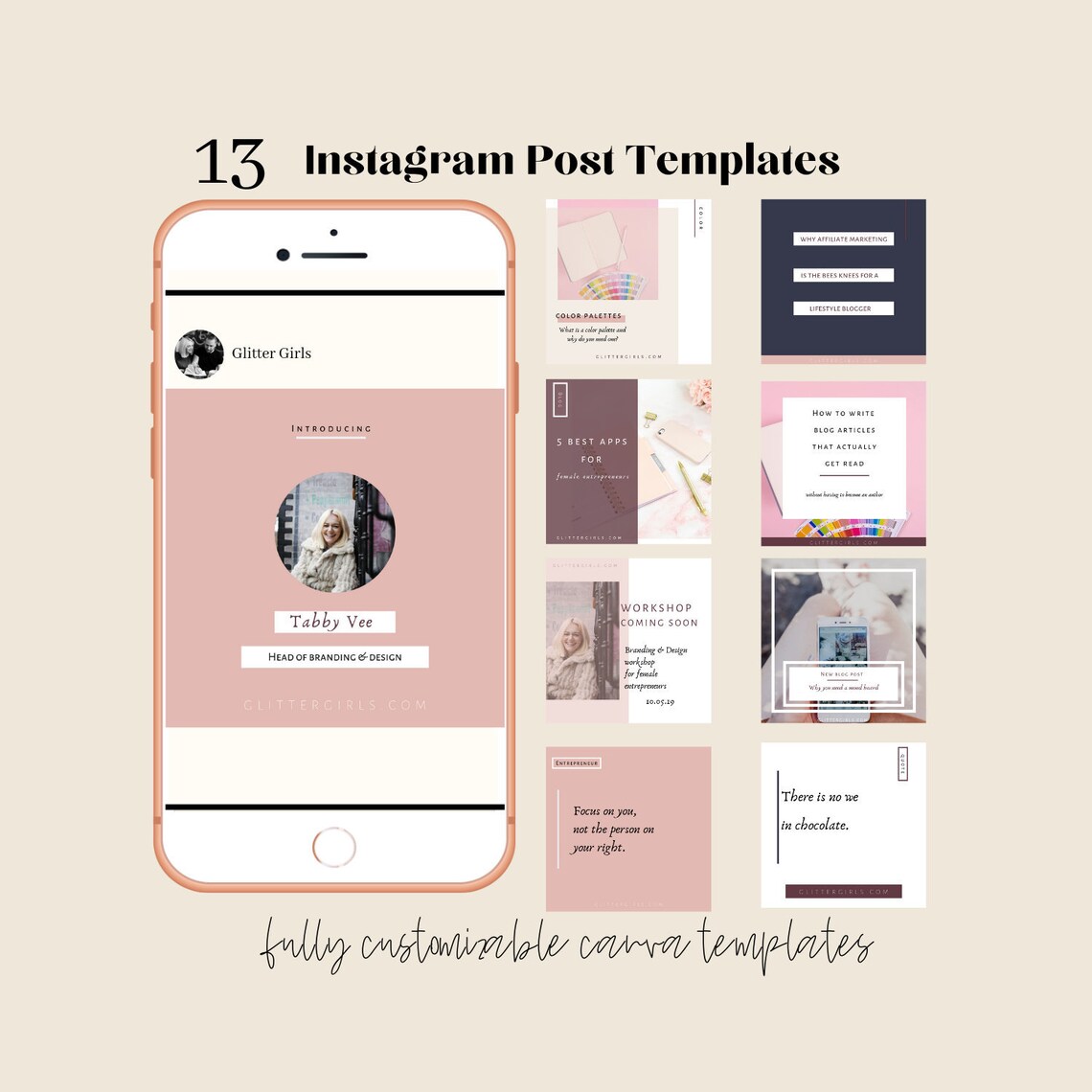 Instagram Post Templates Canva Instagram Templates Insta - Etsy UK