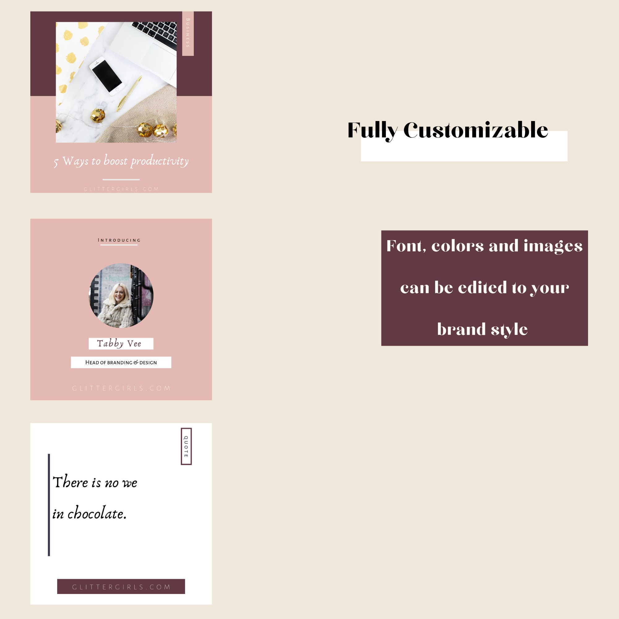 Instagram Post Templates Canva Instagram Templates Insta - Etsy UK