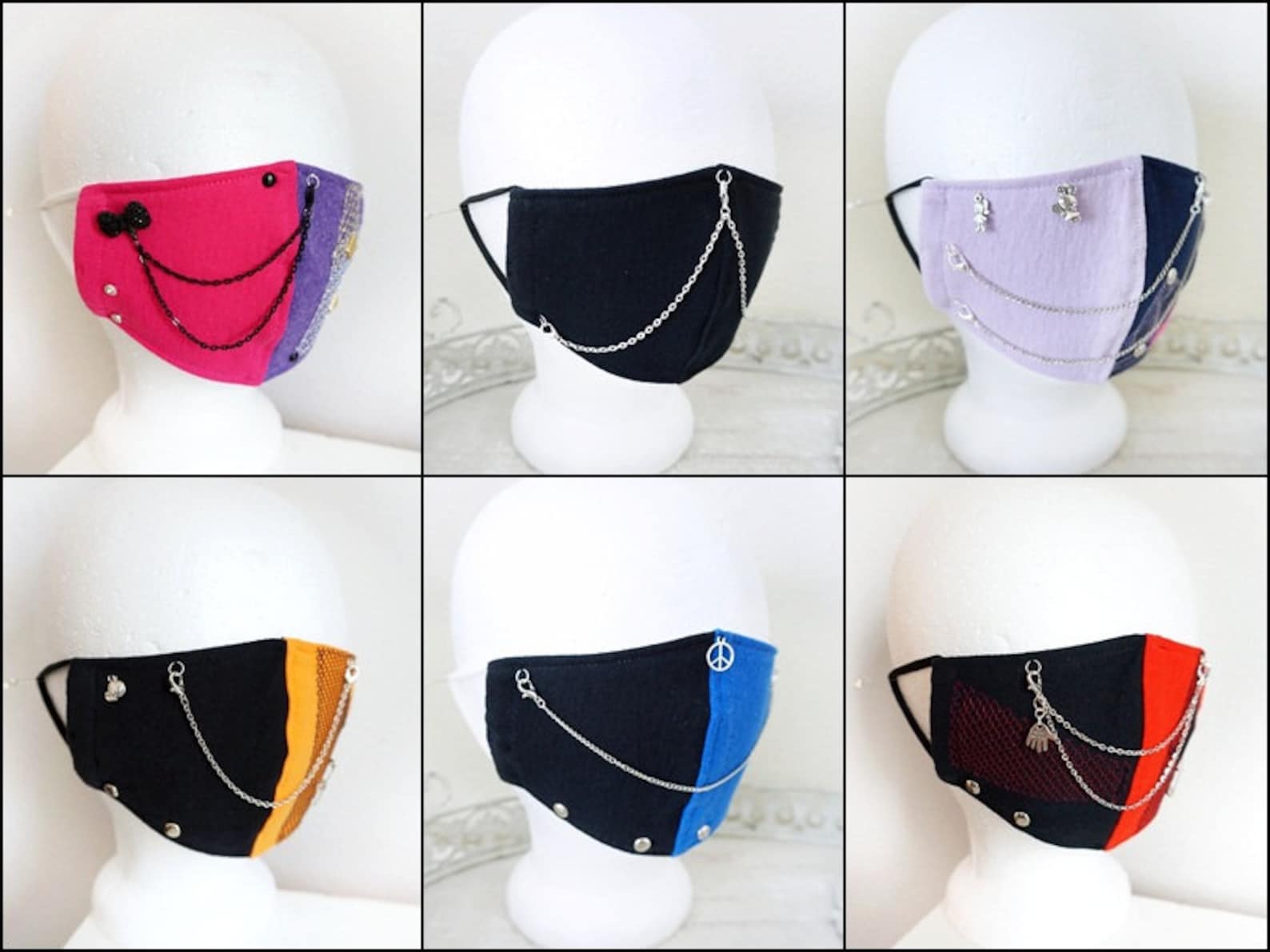 Goth Face Masks, Punk Face Masks, Gothic Face Masks, Cyberpunk Face ...