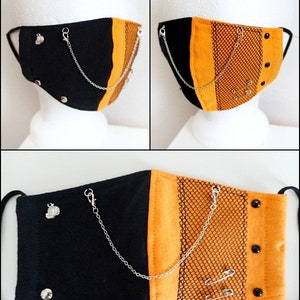 Goth Face Masks Punk Face Masks Gothic Face Masks Cyberpunk - Etsy