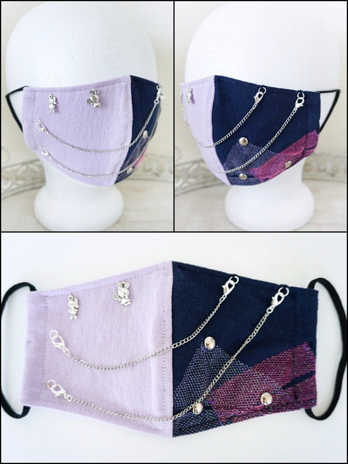 Goth Face Masks Punk Face Masks Gothic Face Masks Cyberpunk - Etsy