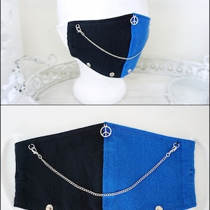 Goth Face Masks Punk Face Masks Gothic Face Masks Cyberpunk - Etsy