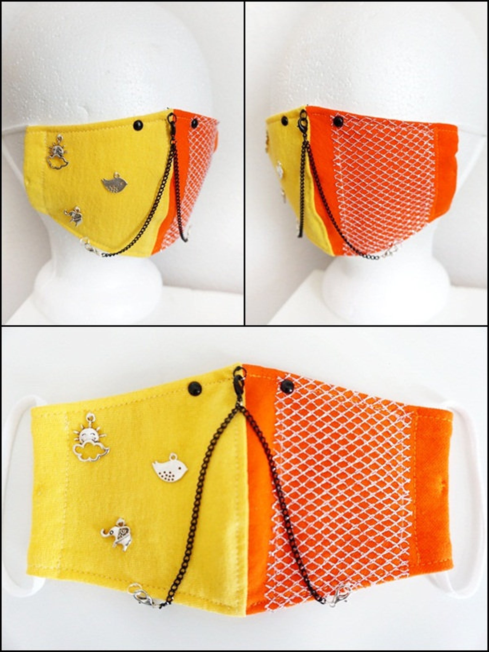 Goth Face Masks Punk Face Masks Gothic Face Masks Cyberpunk - Etsy