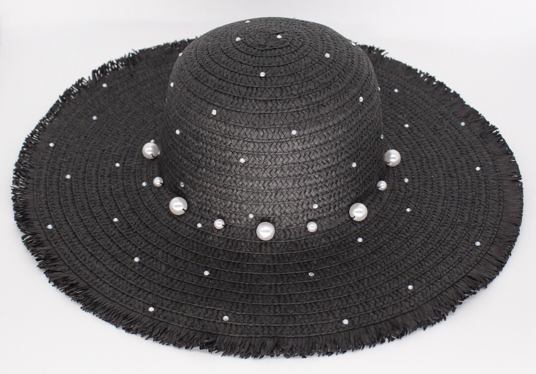 Beach Hat With Pearls - Etsy