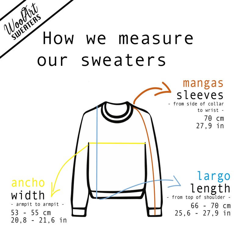 Made to Order Unisex and Oversized Sweater, Handmade With Chilean Wool ...