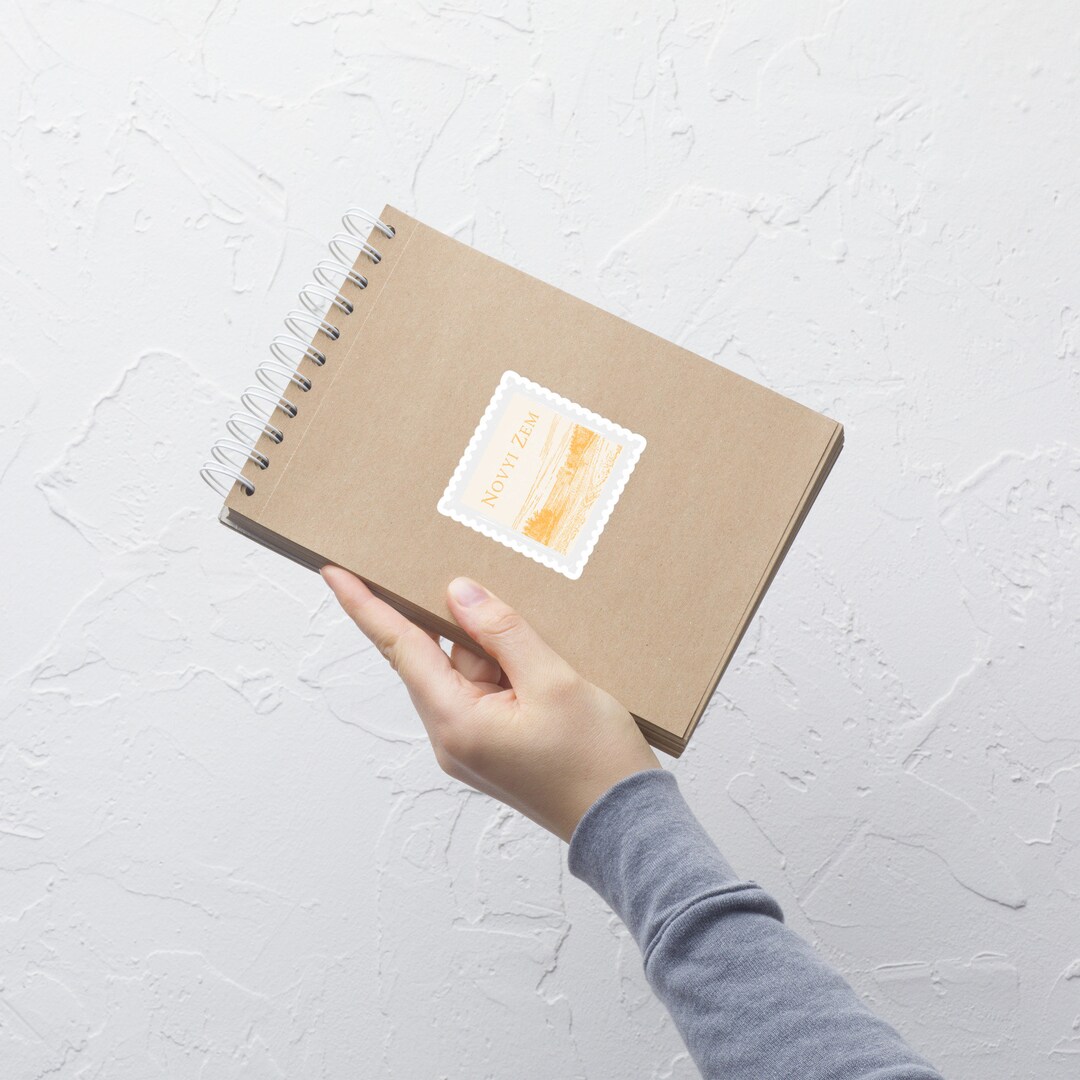Novyi Zem Stamp Sticker - Etsy