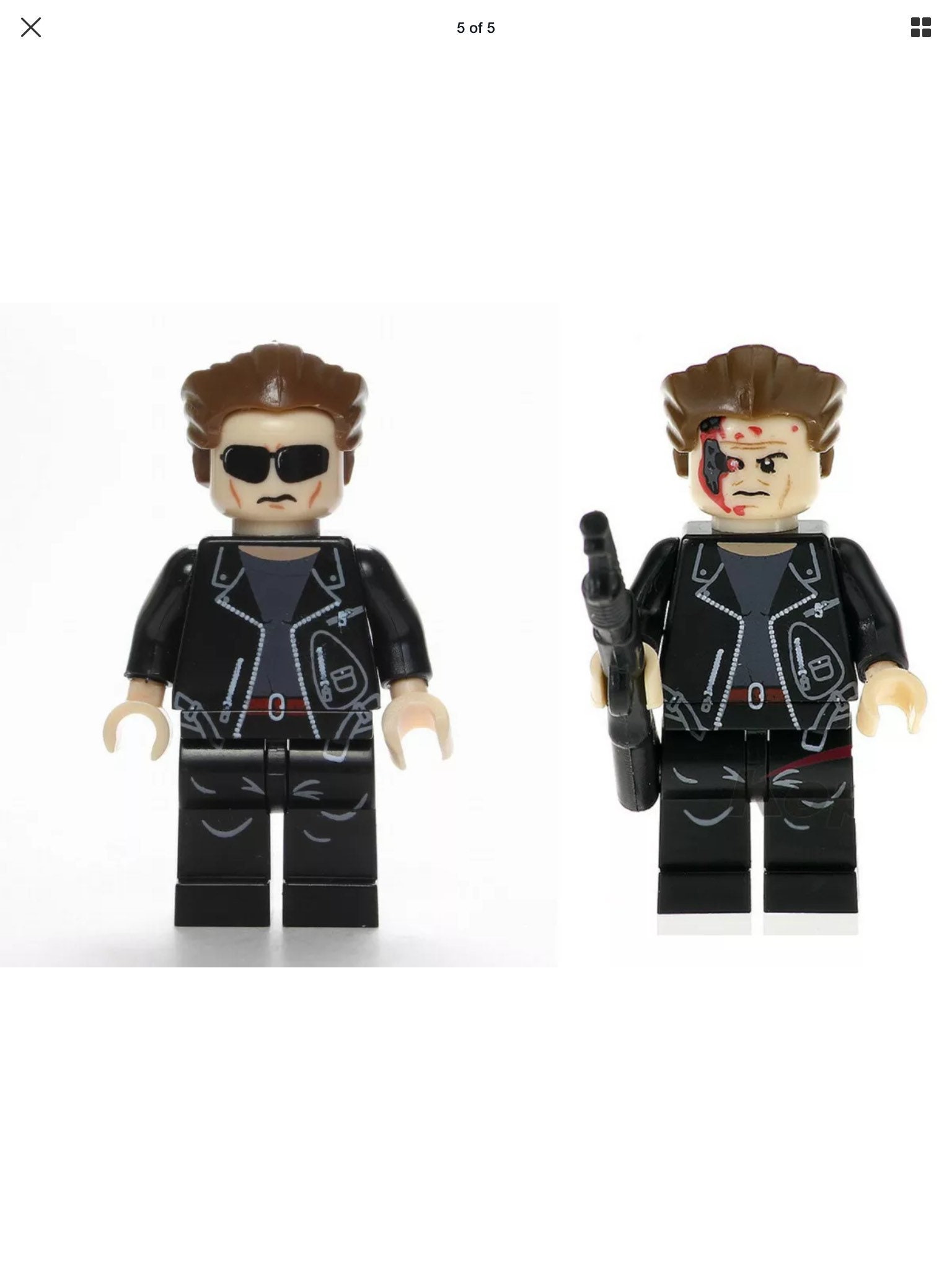 Terminator T800 Minifigure Movie Fits Lego Mini Figure | Etsy