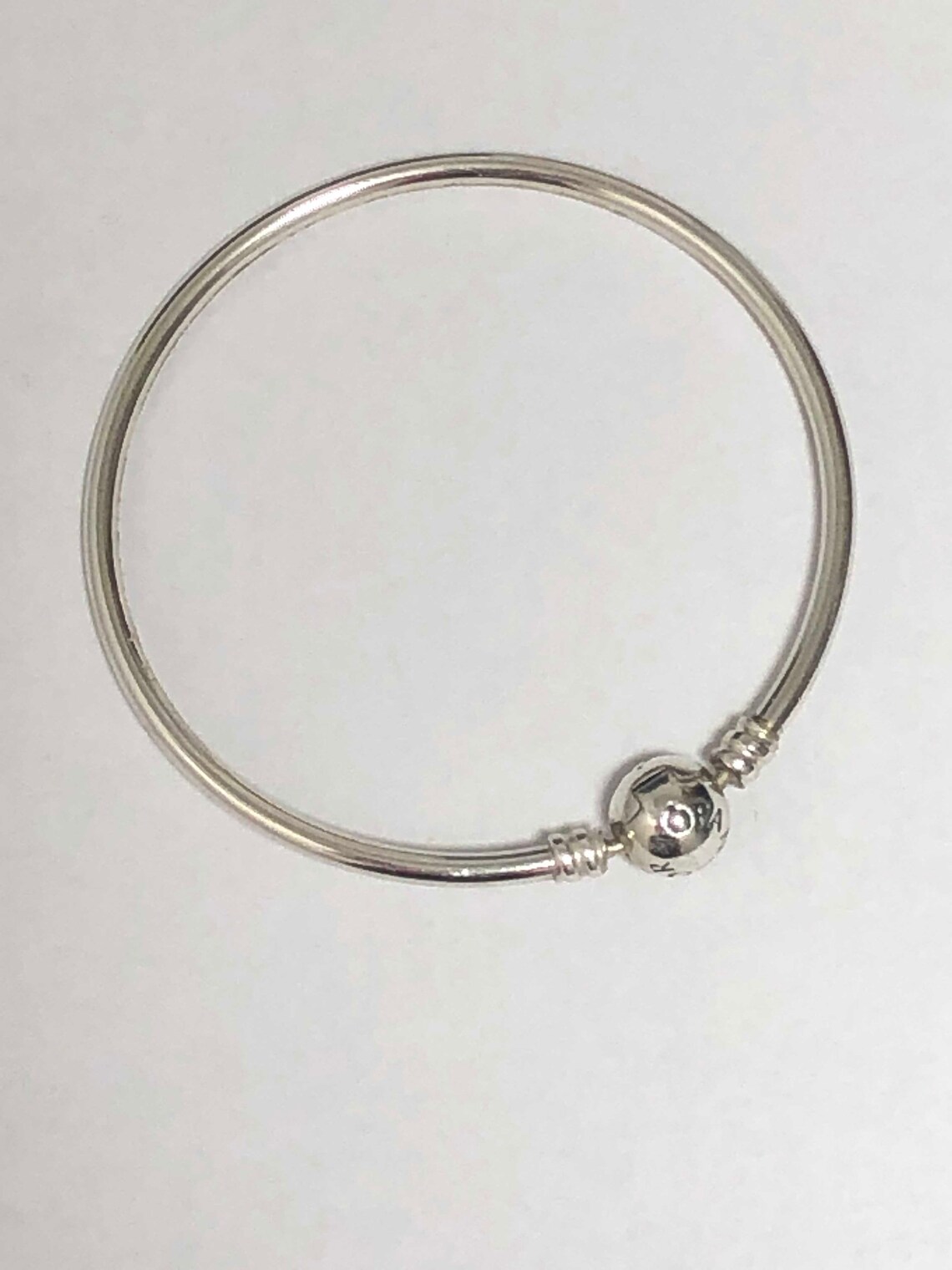 Pandora Sterling Silver Bangle Bracelet. - Etsy