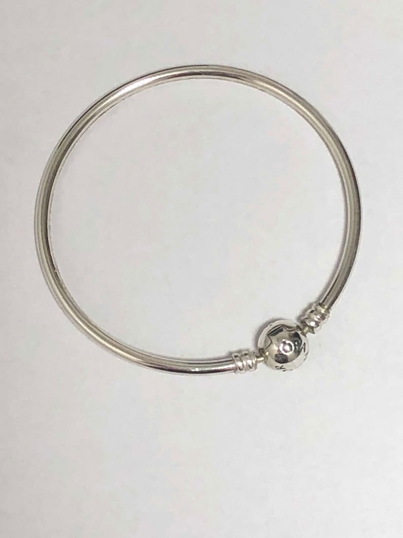 Pandora Sterling Silver Bangle Bracelet. - Etsy