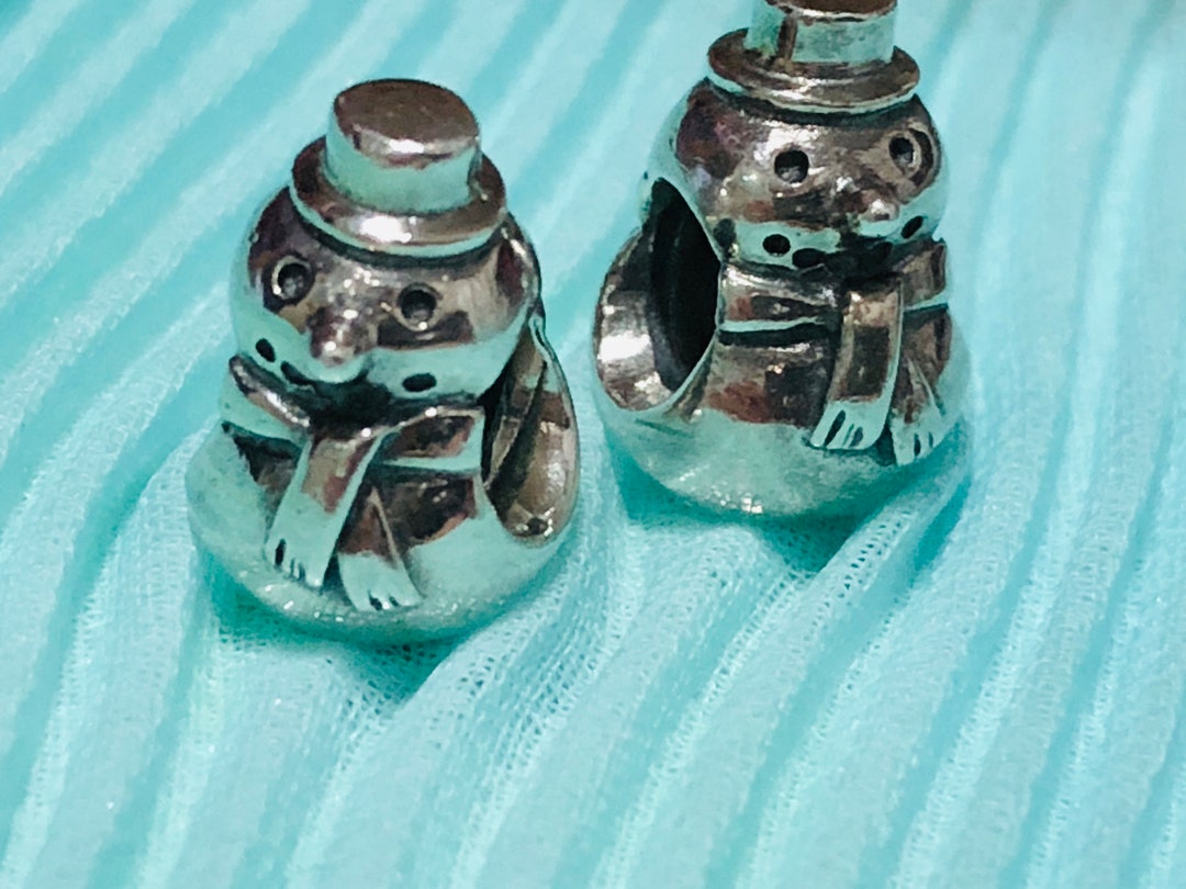 Pandora Snowman Charm Bead - Etsy