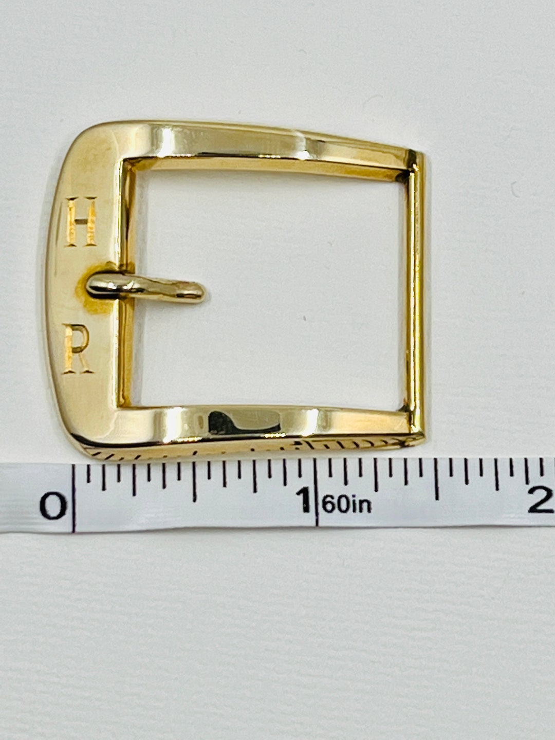 Vintage 14K Solid Gold Belt Buckle. - Etsy