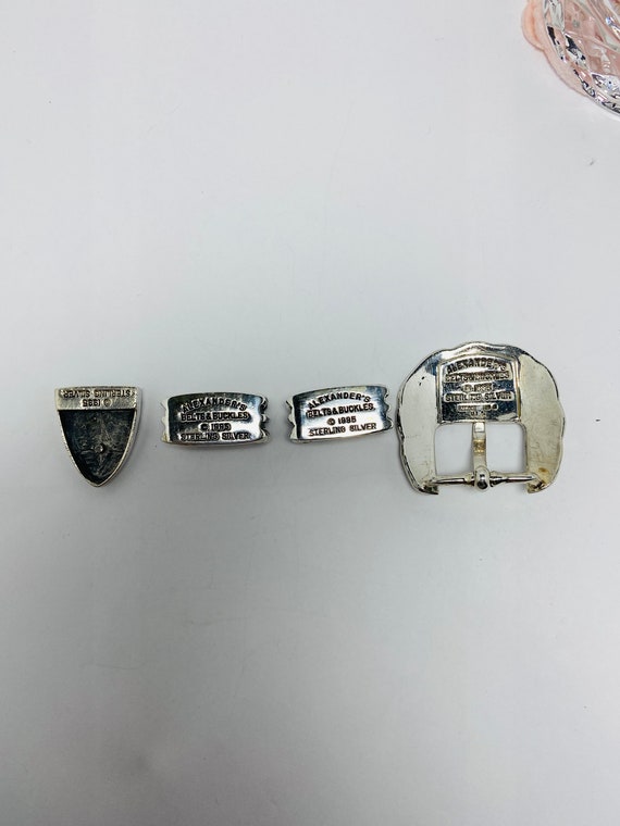 Alexander Kalifano Sterling Silver Belt Buckles. - Gem