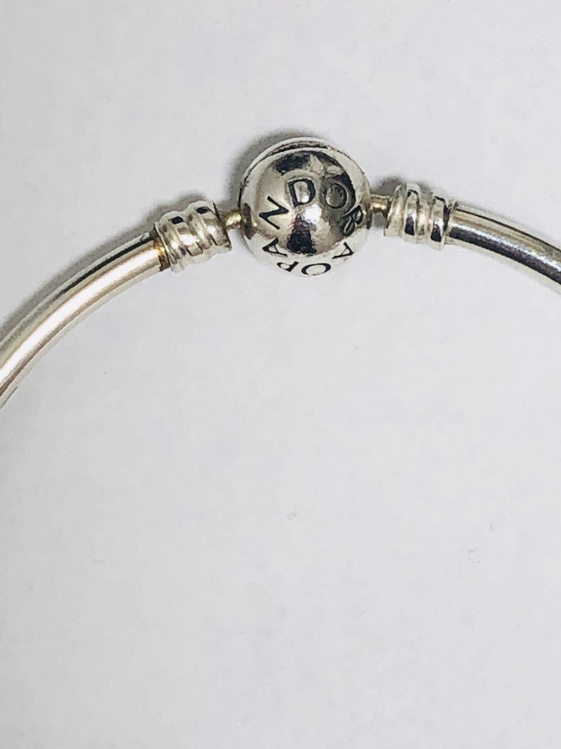 Pandora Sterling Silver Bangle Bracelet. - Etsy