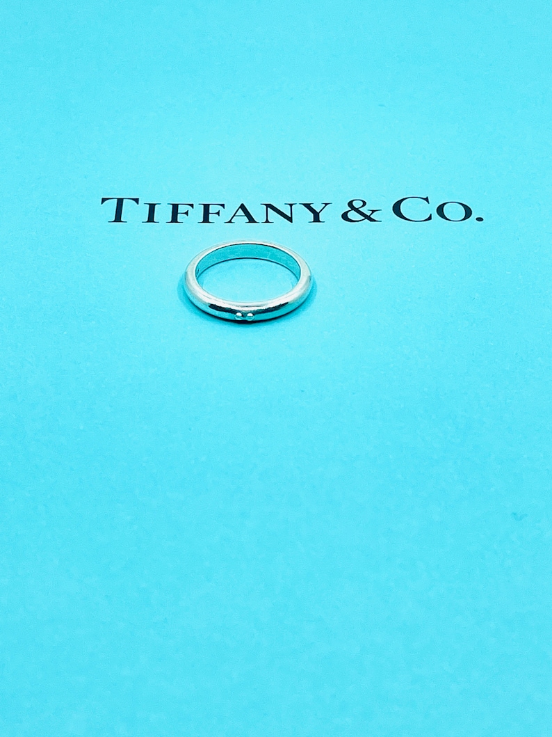 Authentic Tiffany&co. Sterling Silver Band Ring. - Etsy