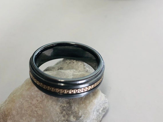 Triton Tungsten Carbide 925 Men's wedding band ring - Gem Triton Tungsten Carbide 925 Men's wedding band ring - Gem