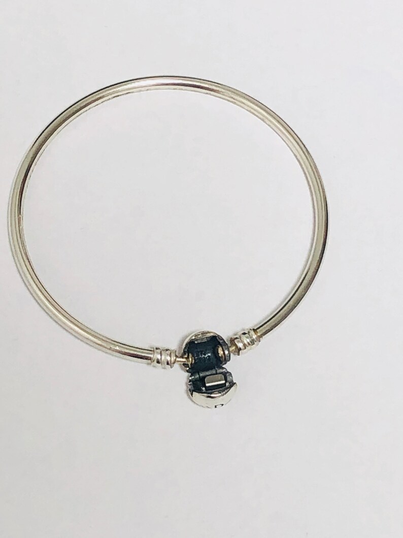 Pandora Sterling Silver Bangle Bracelet. - Etsy