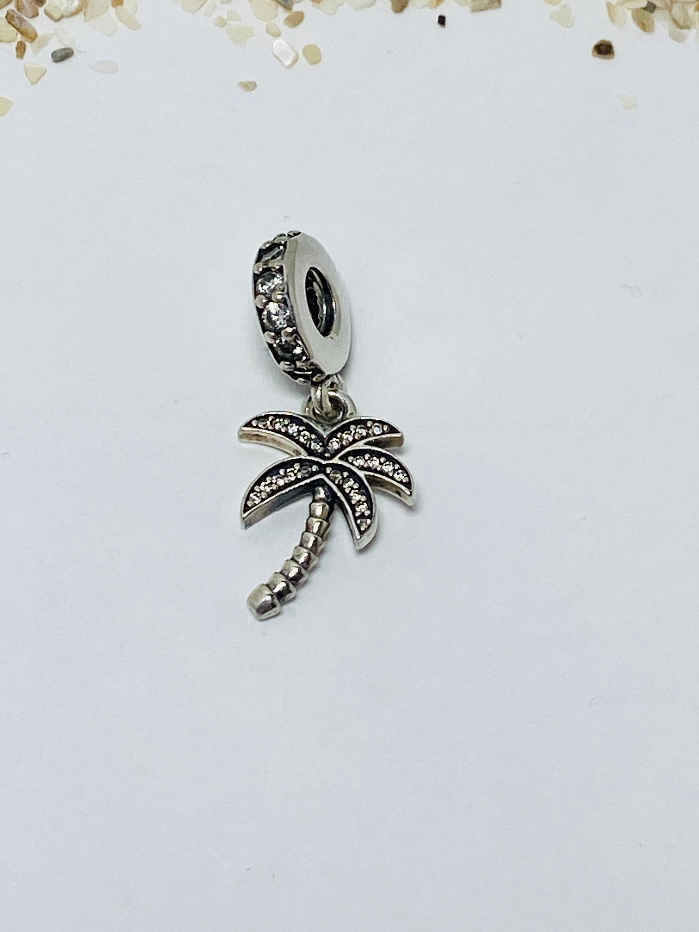 Pandora Sterling Silver Sparkling Palm Tree Dangle Charm. | Etsy