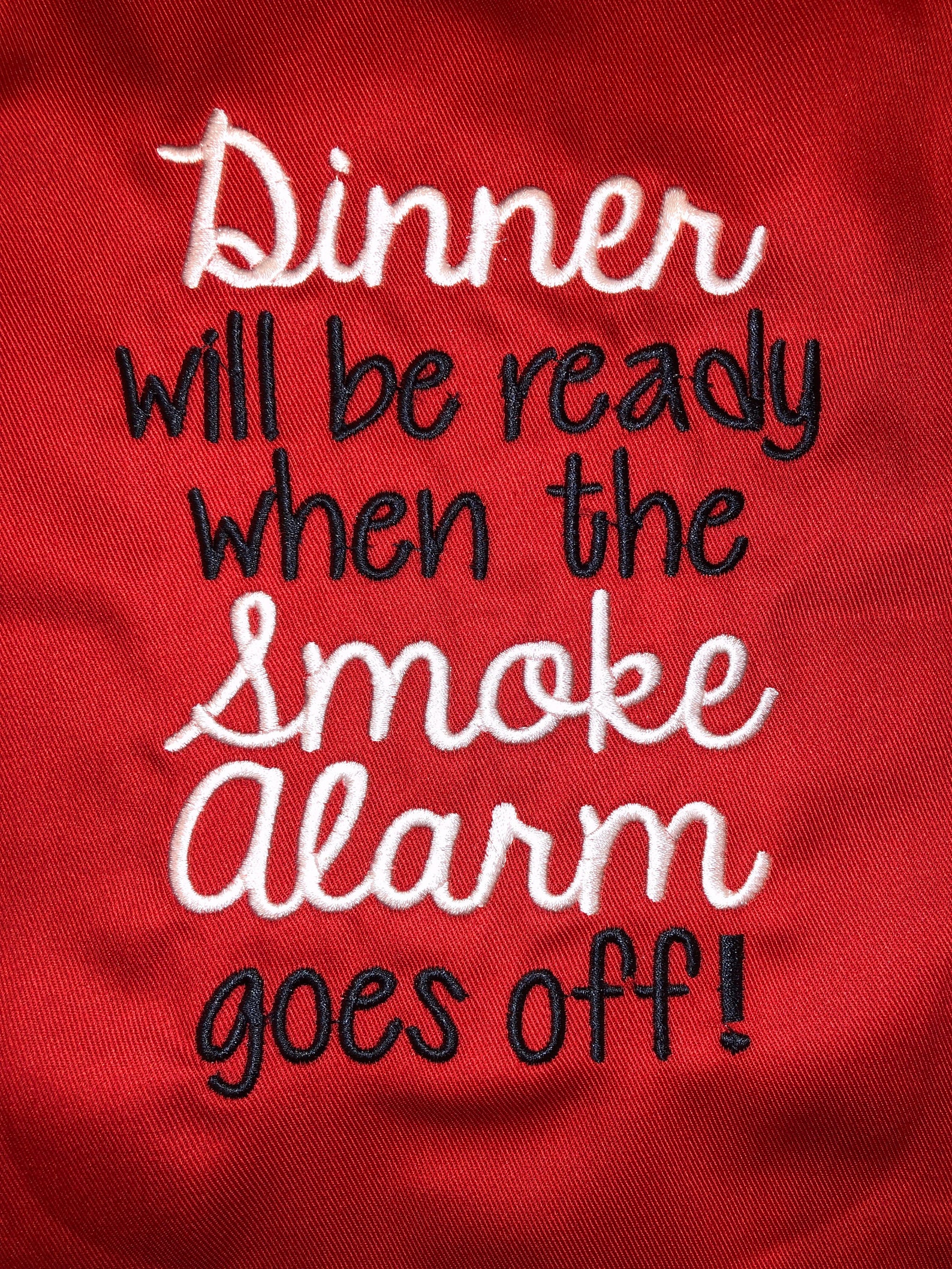 Dinner Will Be Ready When the Fire Alarm Goes off Apron/ Funny Apron ...