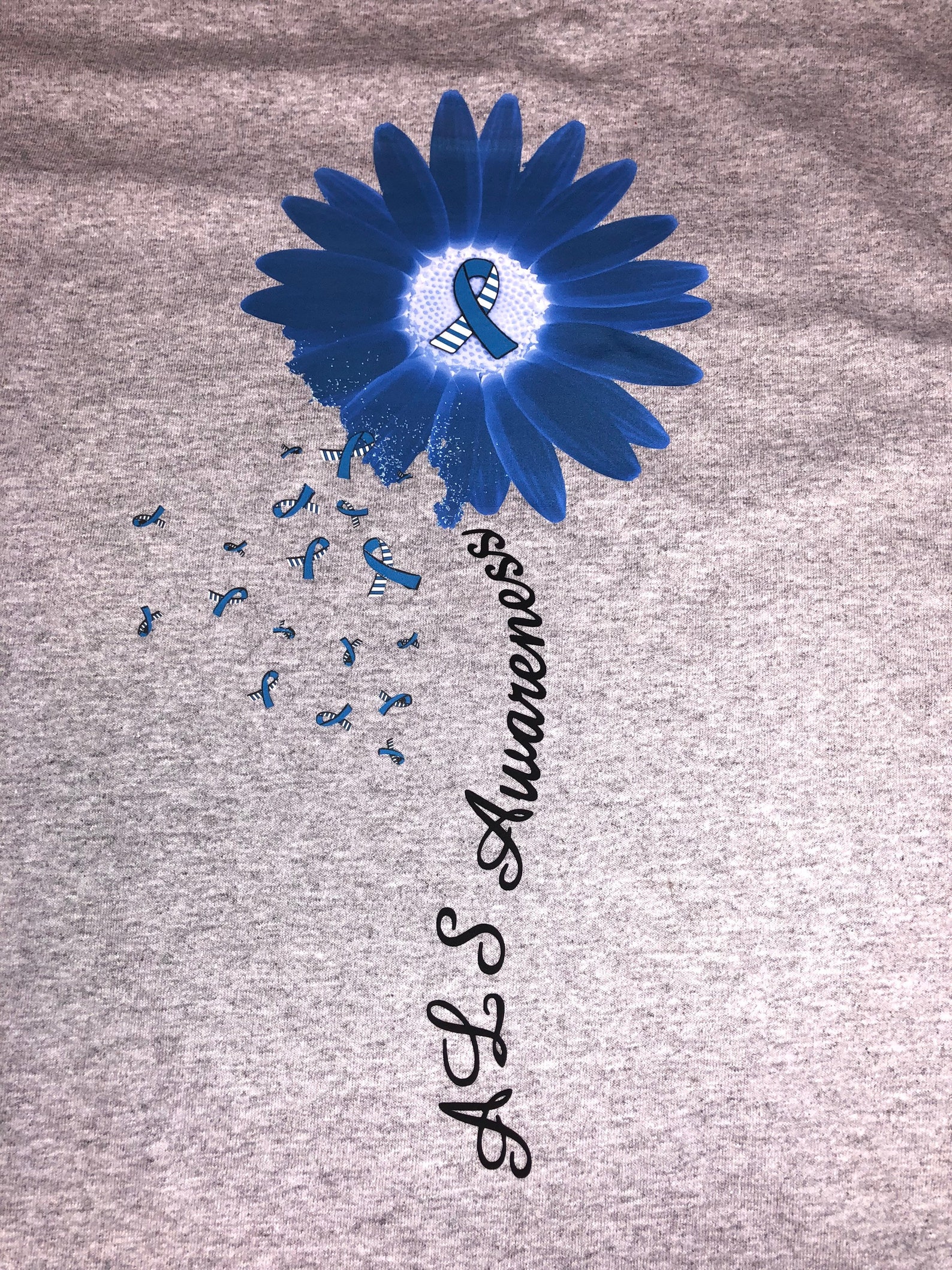 Warrior Strong Flower ALS Awareness Shirt/disease Awareness Shirt/leu ...
