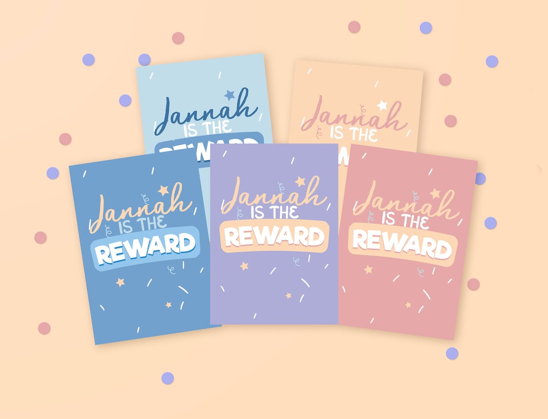 Jannah is the Reward - Islamic Print - Poster Print - Etsy