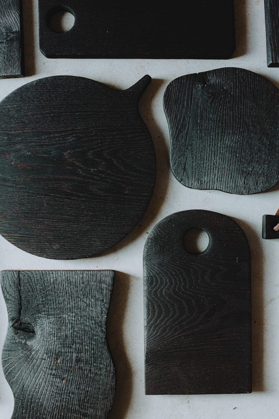 Yakisugi Oak Burned Wood Cutting Board Designe Hand Made Craft - Etsy