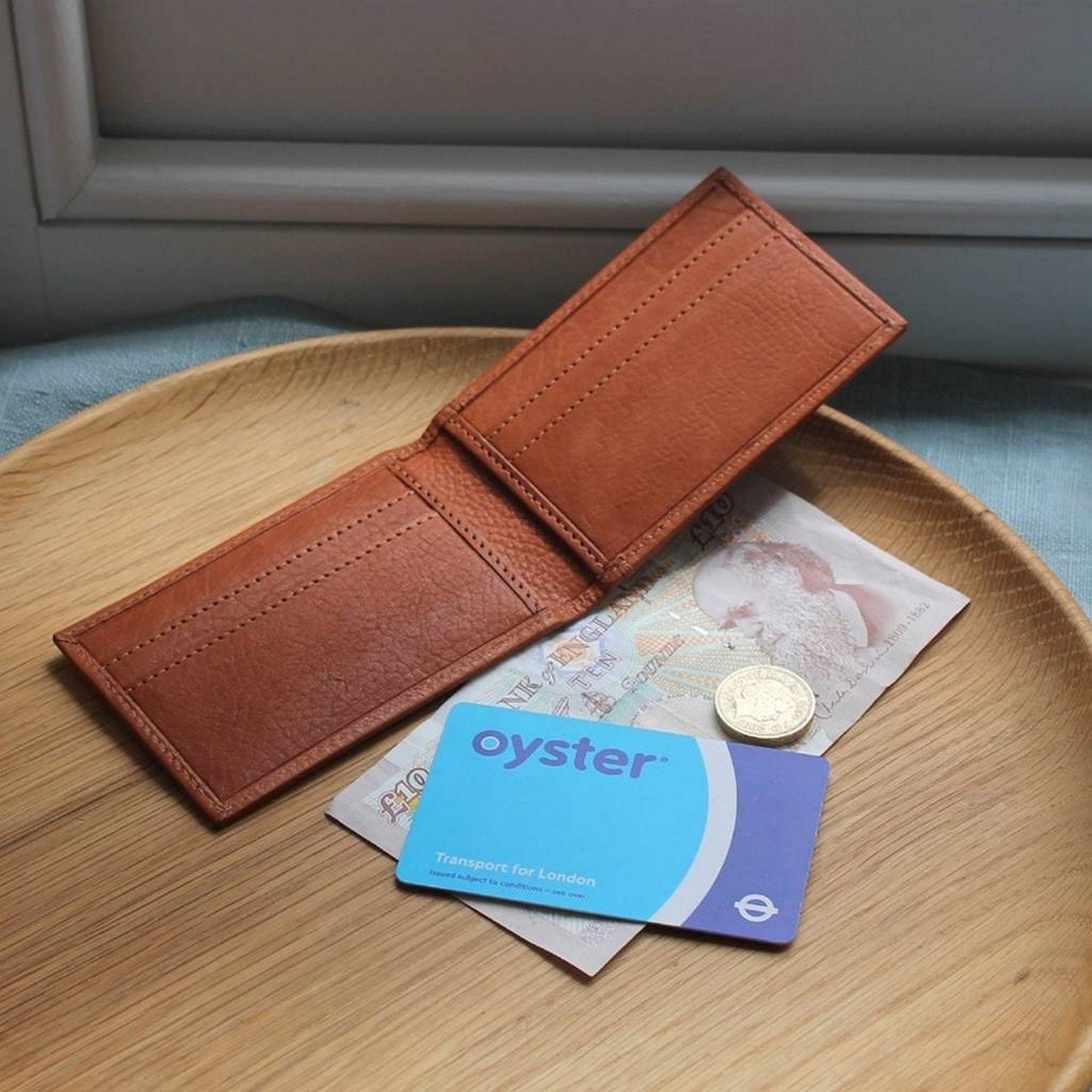 Men's Mini Leather Wallet With Foil Stamped Letters and Bespoke ...