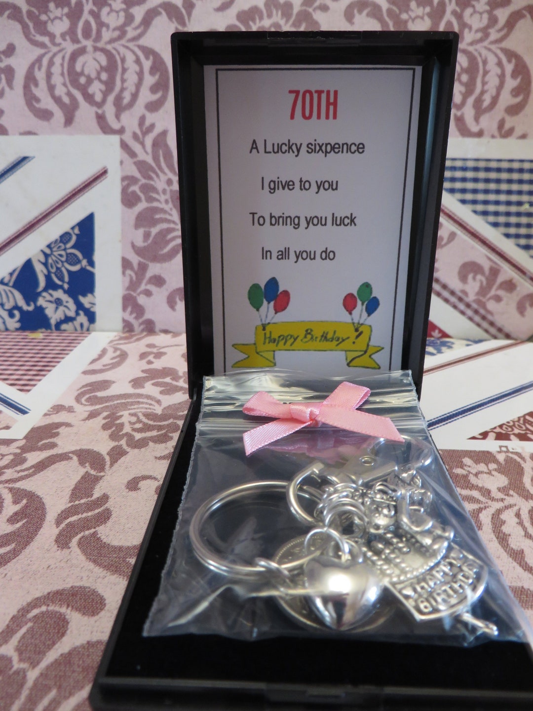 70th Birthday Novelty Key Ring - Etsy