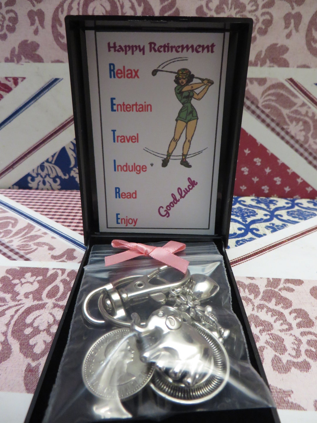 Novelty Female happy Retirement Key Ring - Etsy