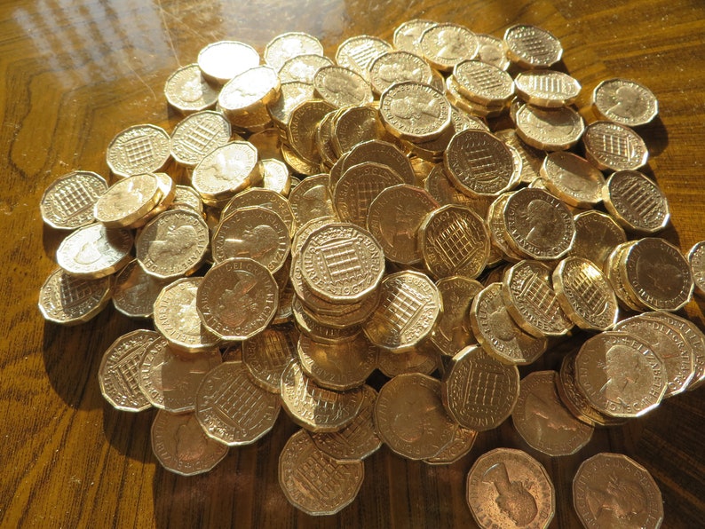 10 King George V1 & Queen Elizabeth 2nd Threepenny Coins - Etsy