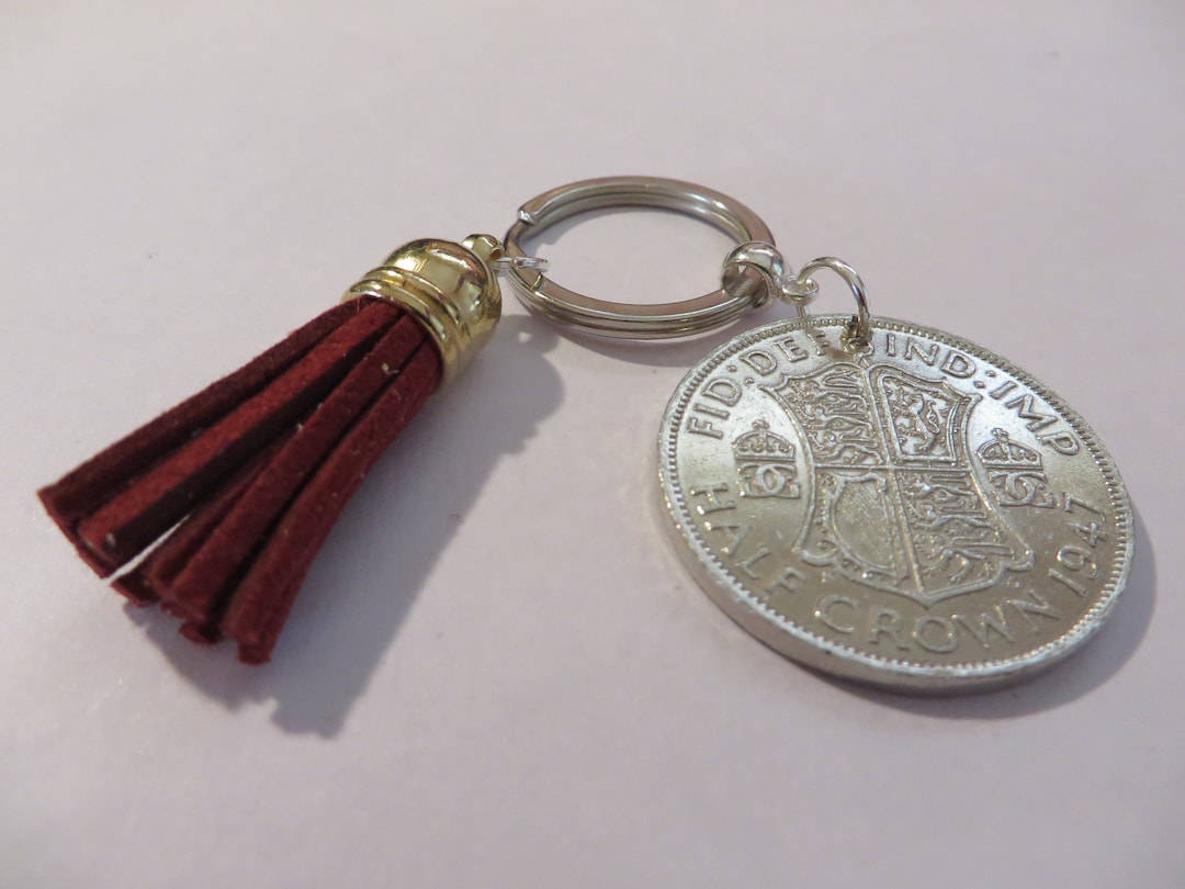 1947 BRITISH HALF CROWN Key Ring - Etsy