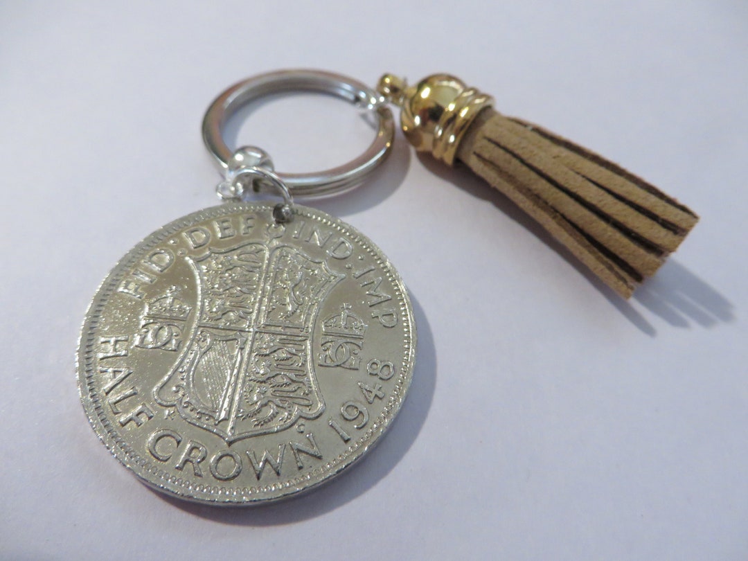 1948 BRITISH HALF CROWN Key Ring - Etsy