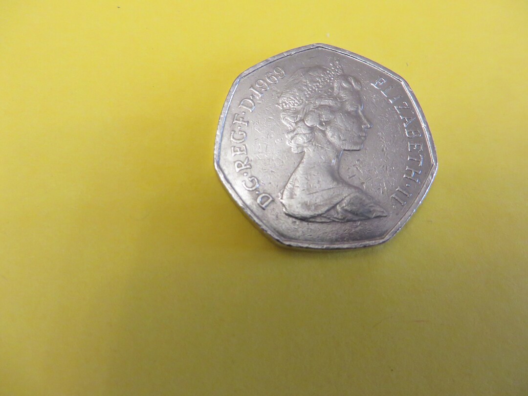 1969 OLD STYLE 50p COIN - Etsy UK