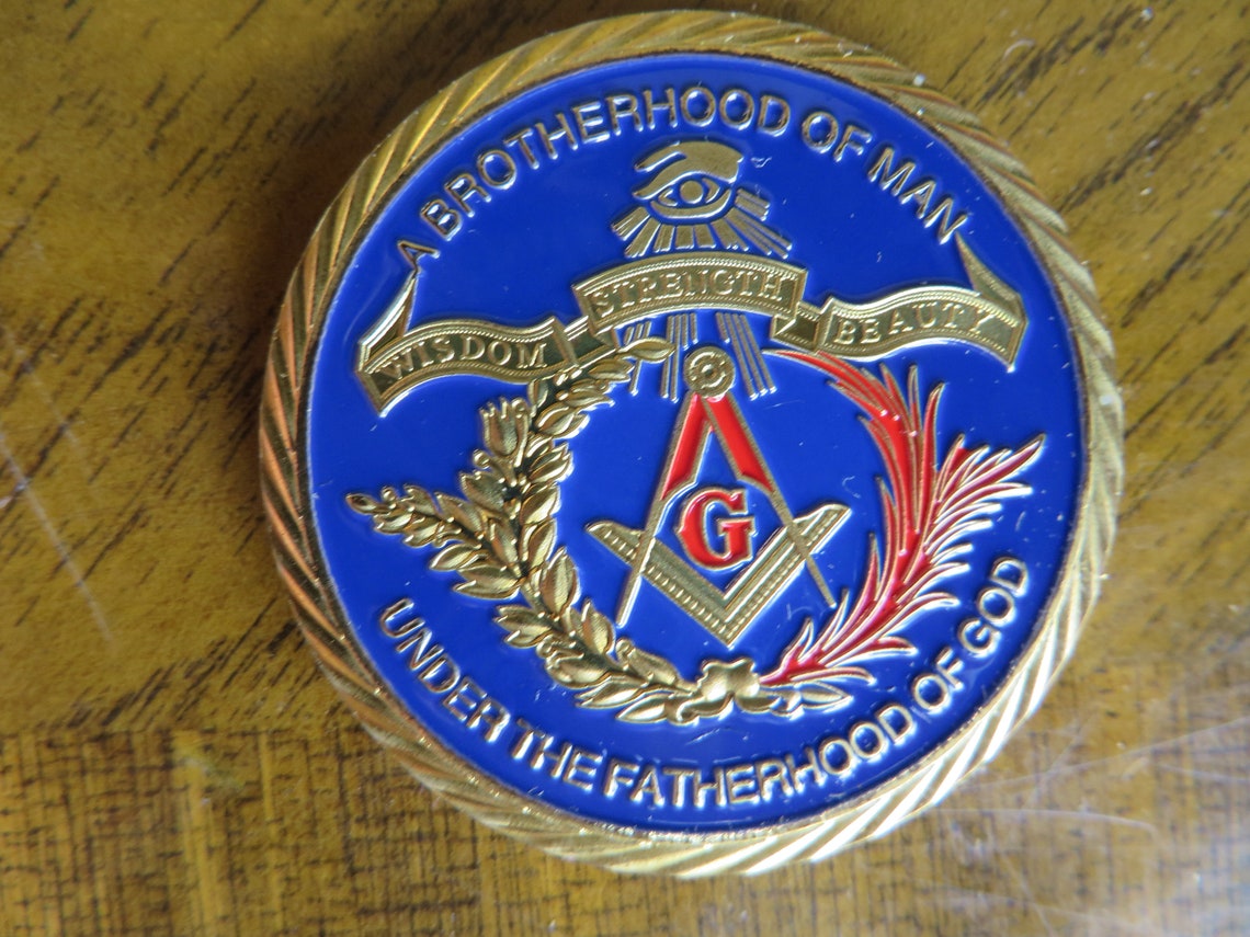 24ct Gold Plated FREEMASON COIN New in a Capsule - Etsy