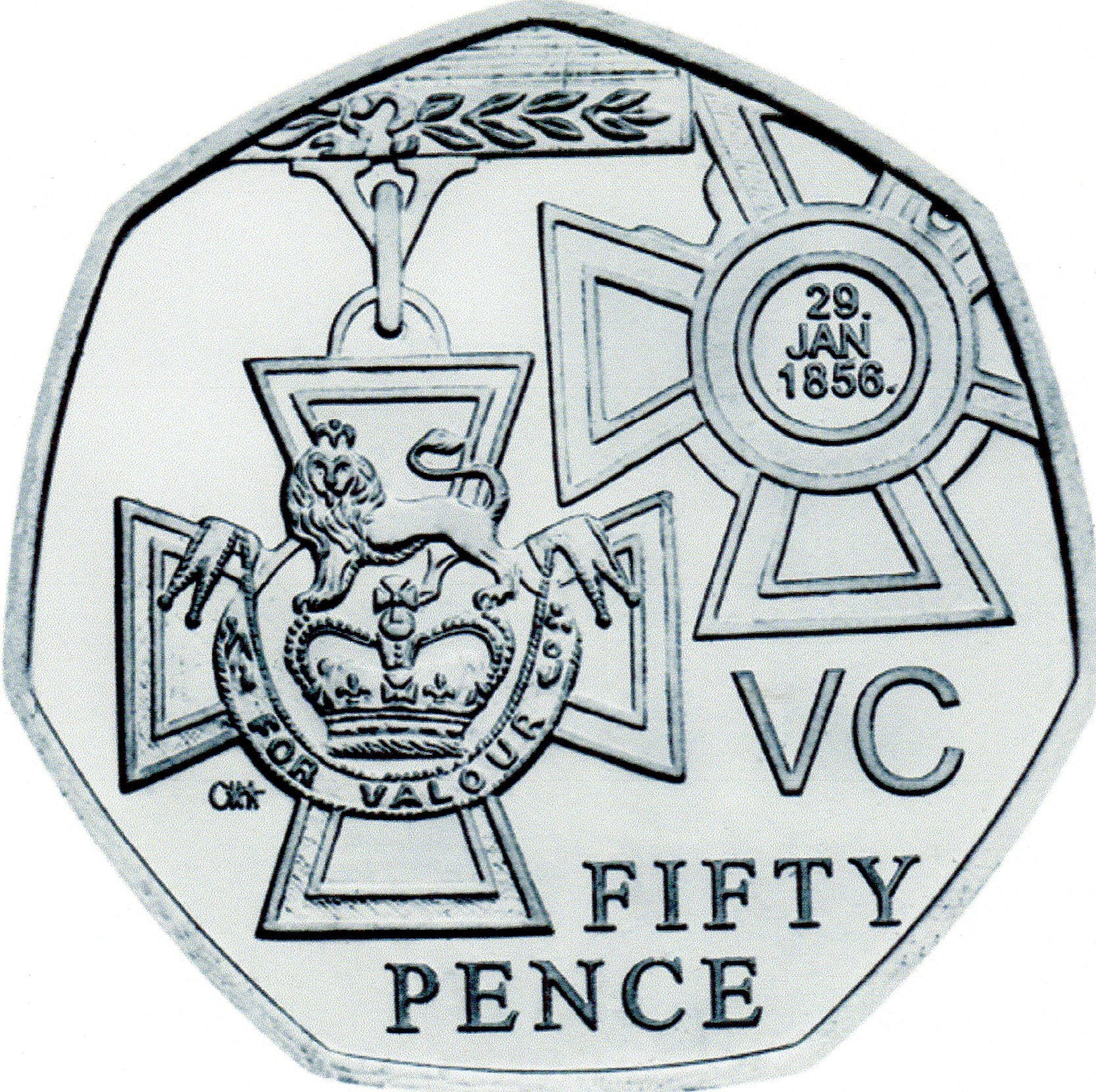 2006 HEROIC VC 50p Coin | Etsy
