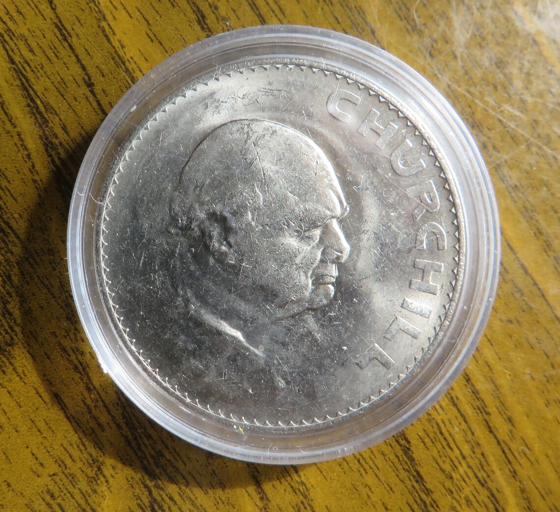 1965 WINSTON CHURCHILL - Crown Coin - Etsy