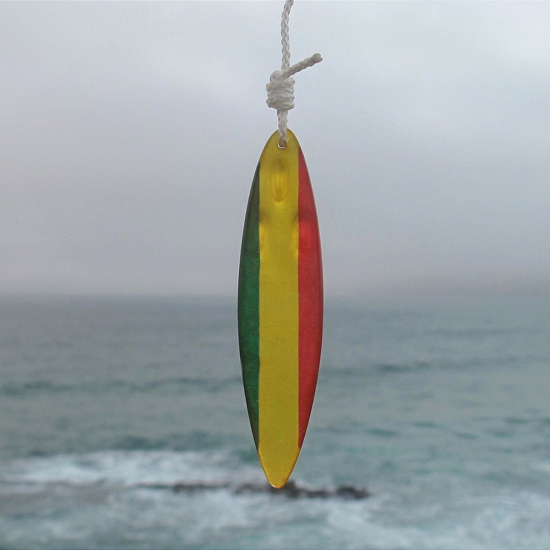 Handmade Surf Keychain Rasta Surf - Etsy