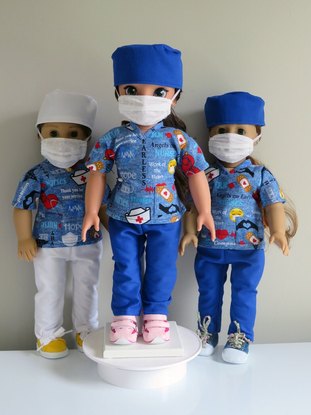 Nurse Scrubs Uniform Fits 18” American Girl Dolls Doll Clothes Etsy