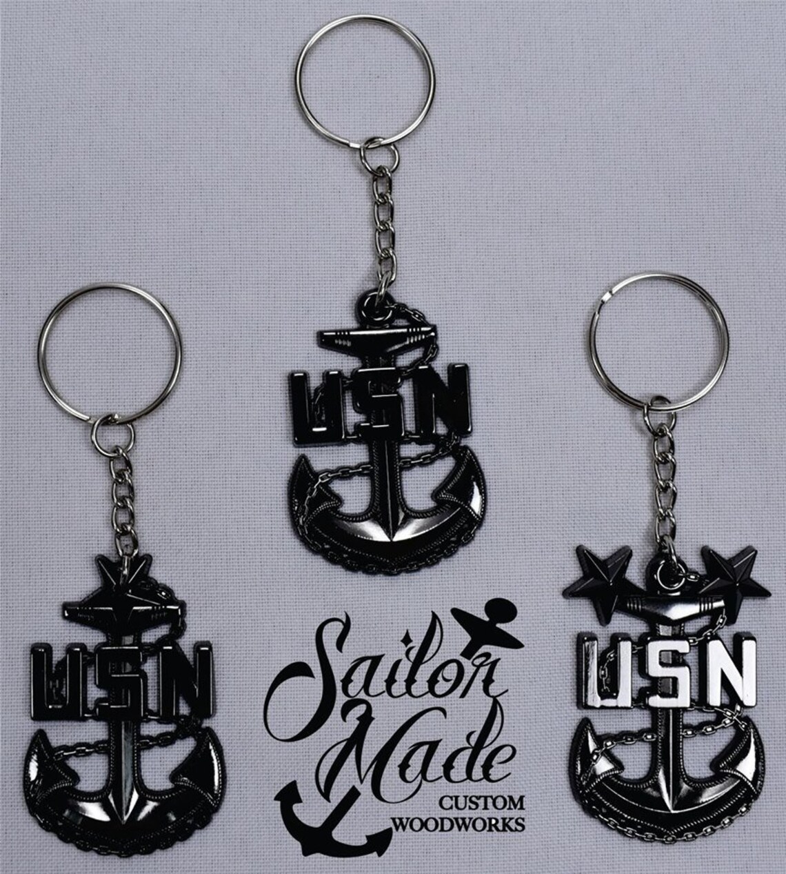 USN Anchor Keychains - Etsy